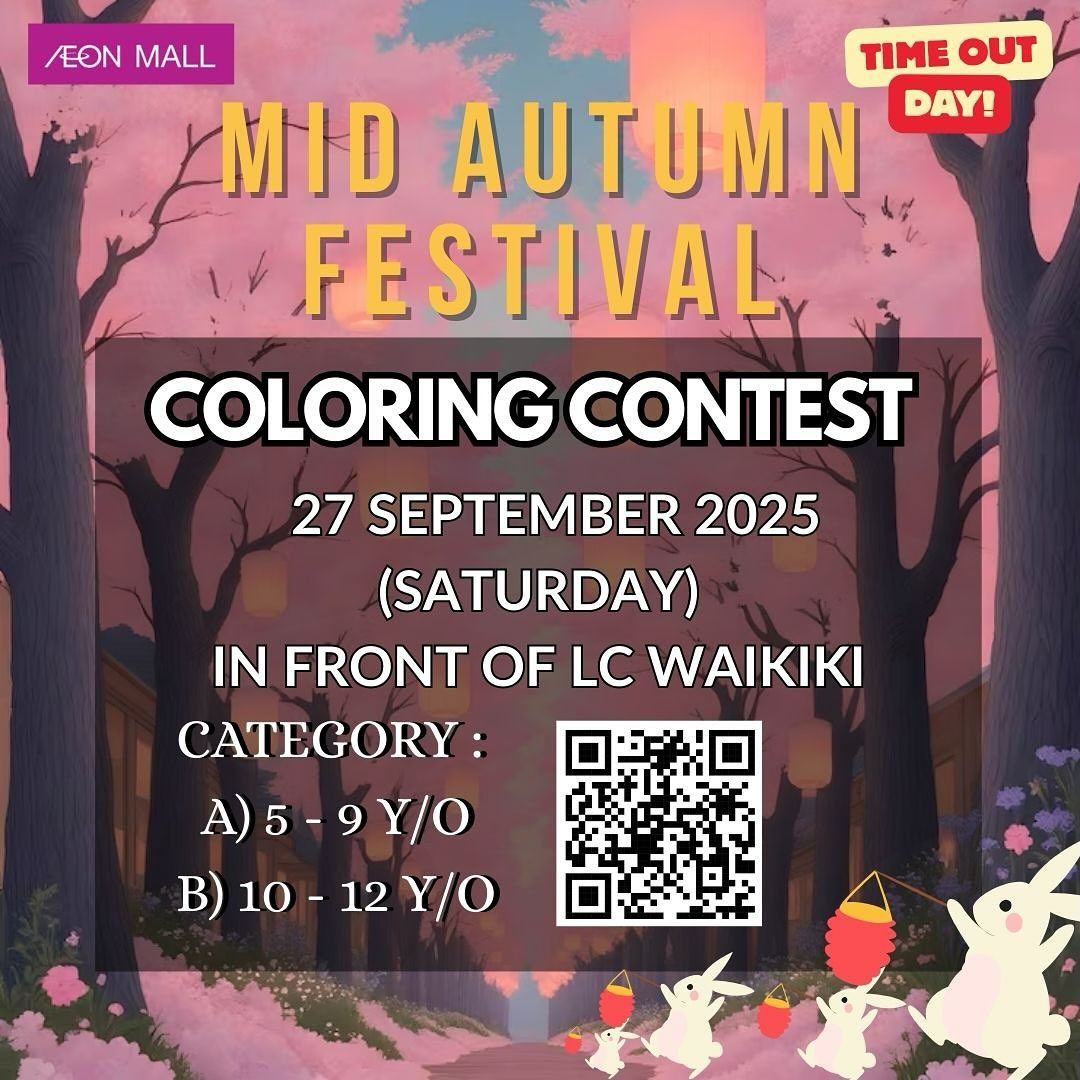 AEON MALL Mid-Autumn Kids Coloring Contest | AEON Mall Tebrau City News